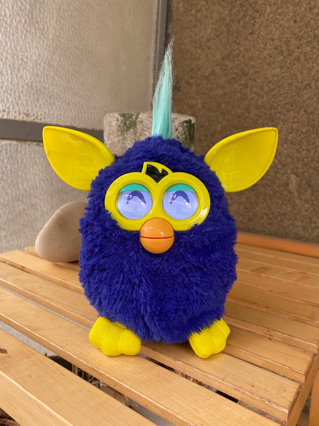 Blue & Yellow Furby Toy Starry Night 2012 WORKING, Hasbro Collectible ...