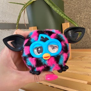 Black Pink Furby Furbling Triangles NOT WORKING, Small Furby Baby Black ...