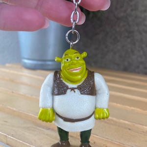 Vintage Shrek Pvc Keychain 2004 for a Gift, Cute Funny Shrek Figure ...