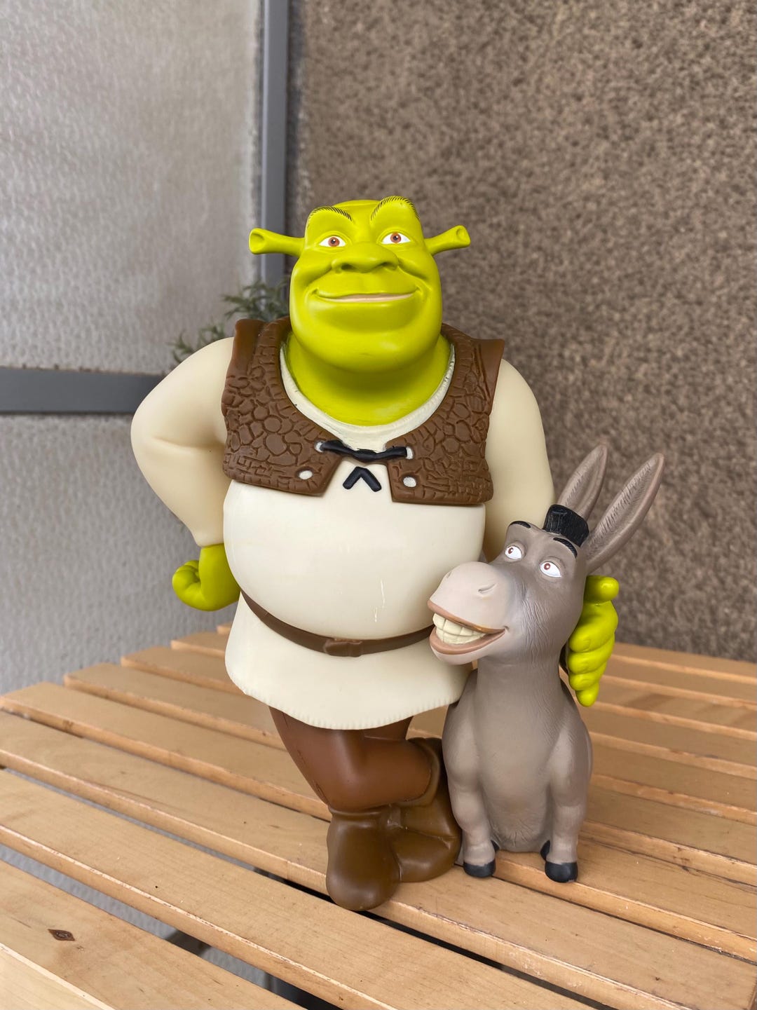 Rare Vintage Shrek & Donkey Pvc Shampoo Bottle 2004 Bubble Bath or for ...