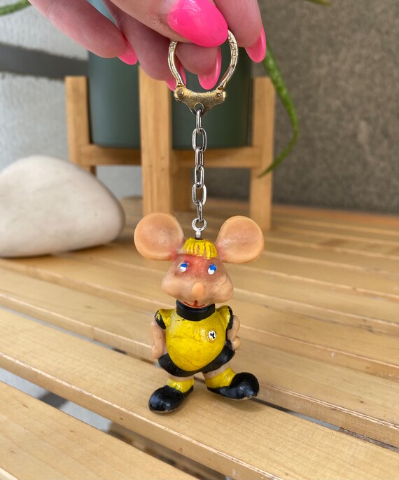 Italian Topo Gigio keychain 1960s, Mario Perego small… - Gem