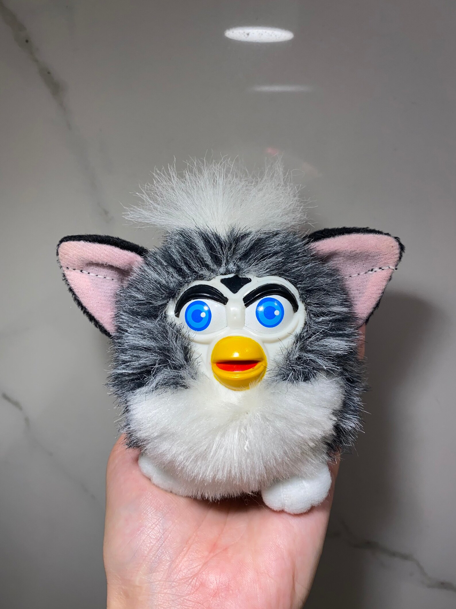 Furby Fake 1998 Rare Black White Small Plush Furby Knock-off - Etsy