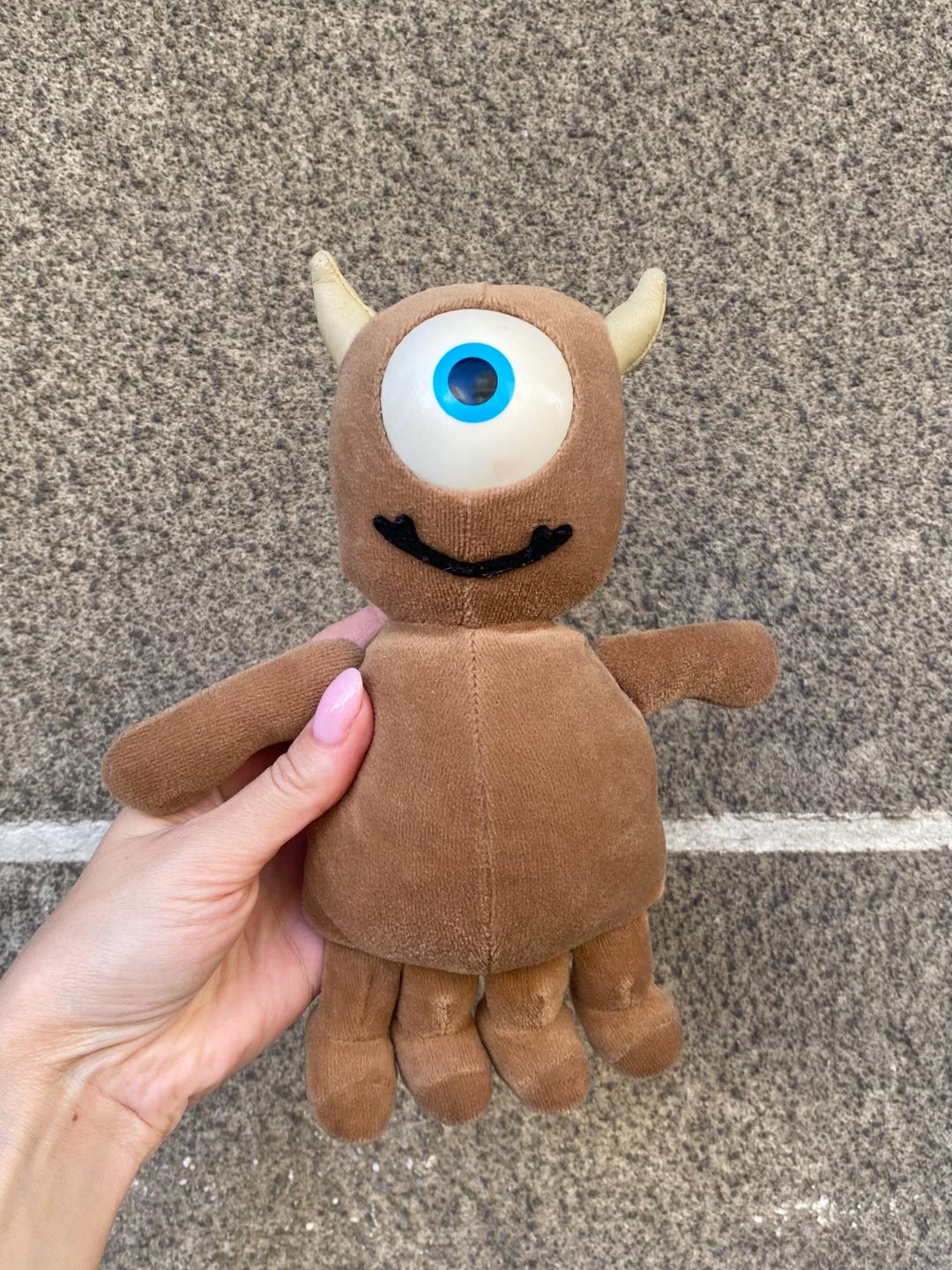 Rare Little Mikey Plush Toy Mike Wazovski Teddy Bear Monsters Inc ...