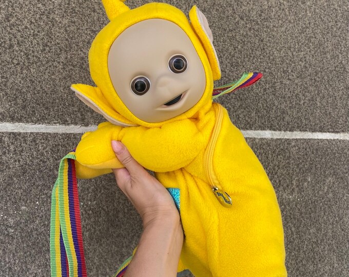 Yellow Teletubbies Laa-laa Plush Backpack 1996, Vintage Collectable ...