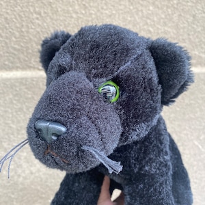 Cute Baby Black Panther Plush Stuffed Toy Ravensden, Realistic Soft ...