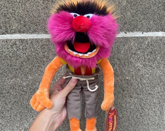 Jim Henson Animal the Drummer Plush Toy, the Muppet Show Collector’s ...