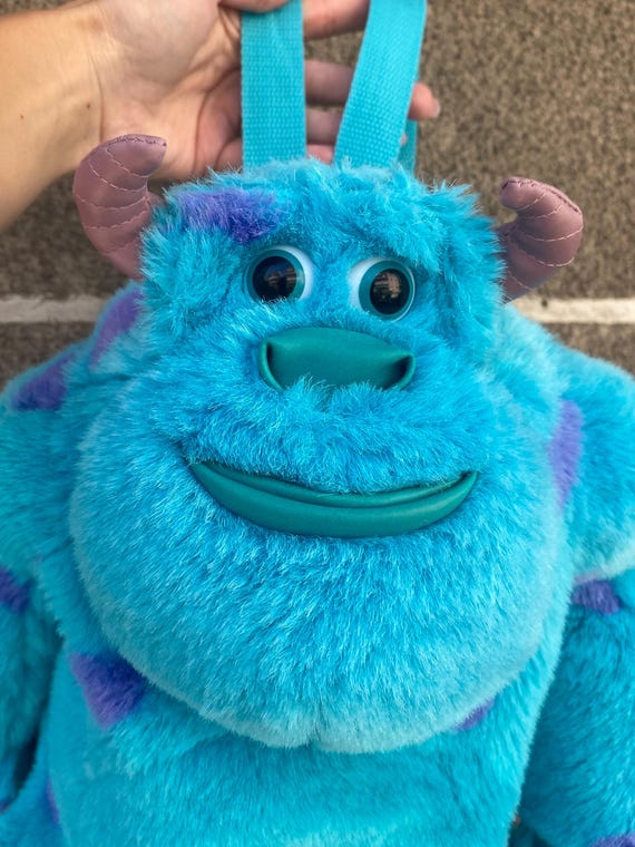Cool rare Sulley Sullivan kids plush backpack Monster… - Gem