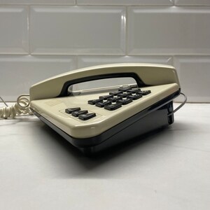 Vintage Triangle Phone 1980-90s Made in Hong Kong, White & Black ...