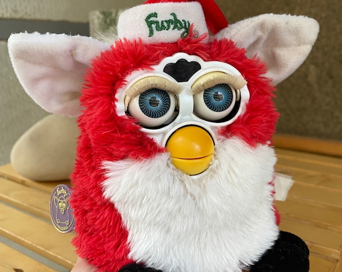 Furby Santa 1998 WORKING Special Edition, Red & White Vintage Furby ...