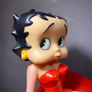 Cute Betty Boop Money Bank / Coin Bank, Collectable Red & Black Plastic ...