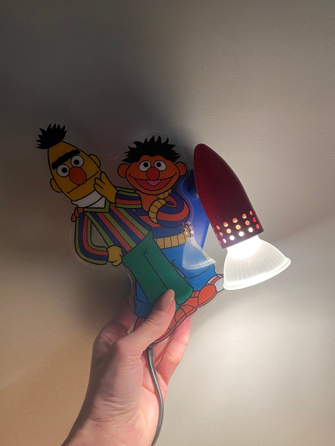 Sesame Street Small Wall Lamp Vintage Paulmann Germany Bert and Ernie ...