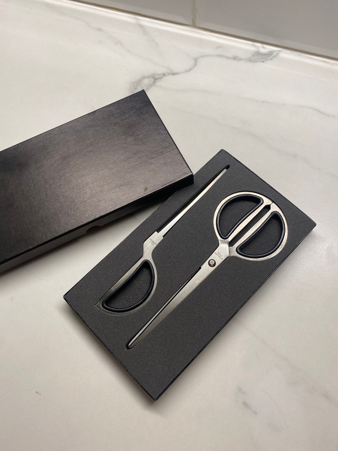 Vintage Set of Stainless Steel Scissors + Envelope Opener 1980-90s Made ...