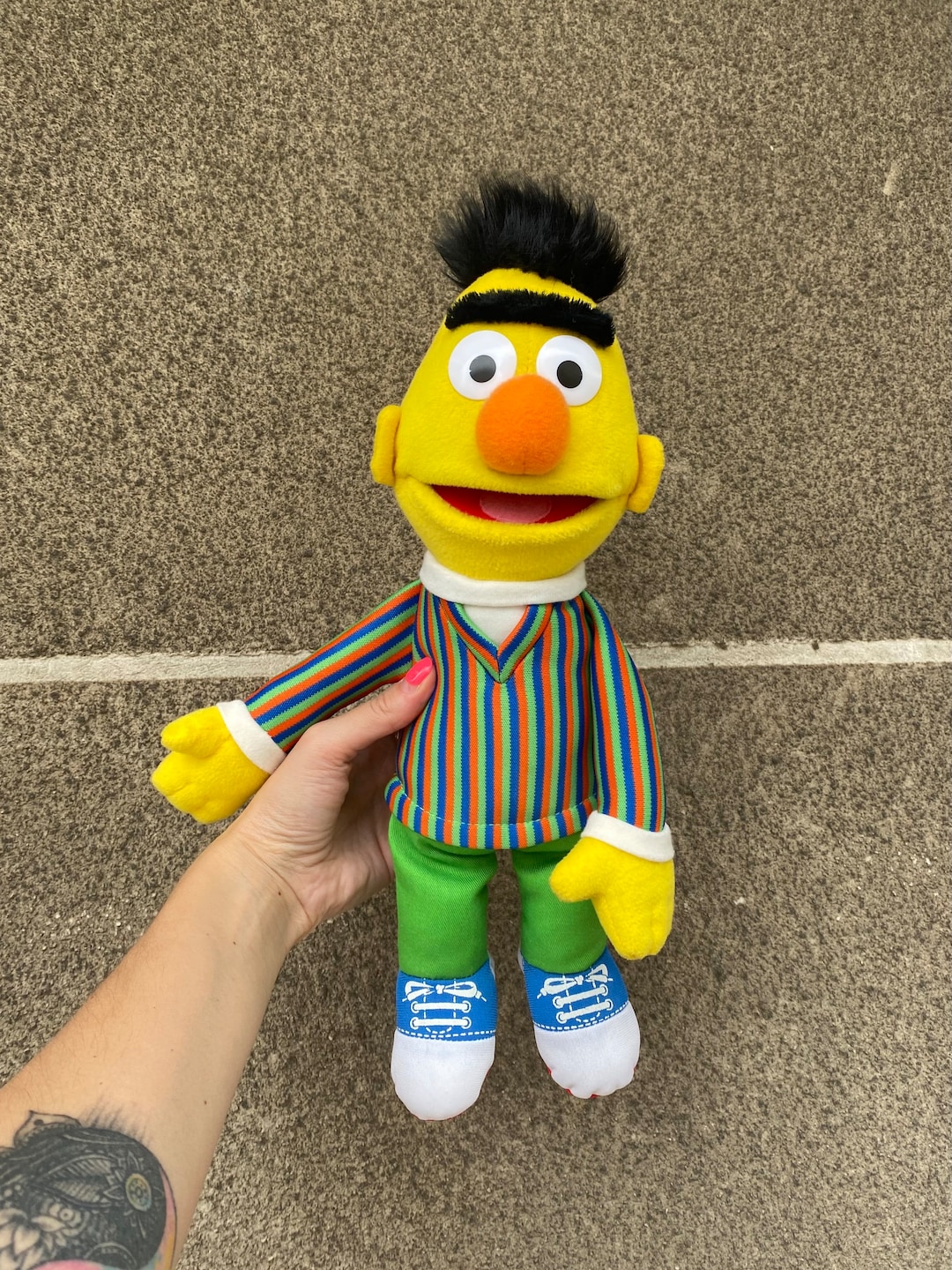 Bert Muppet Plush Toy Sesame Street by Gund, Collectable Jim Henson ...