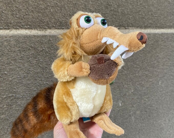 Ice Age Scrat Squirrel Plush Soft Toy by Play by Play, Funny Crazy ...