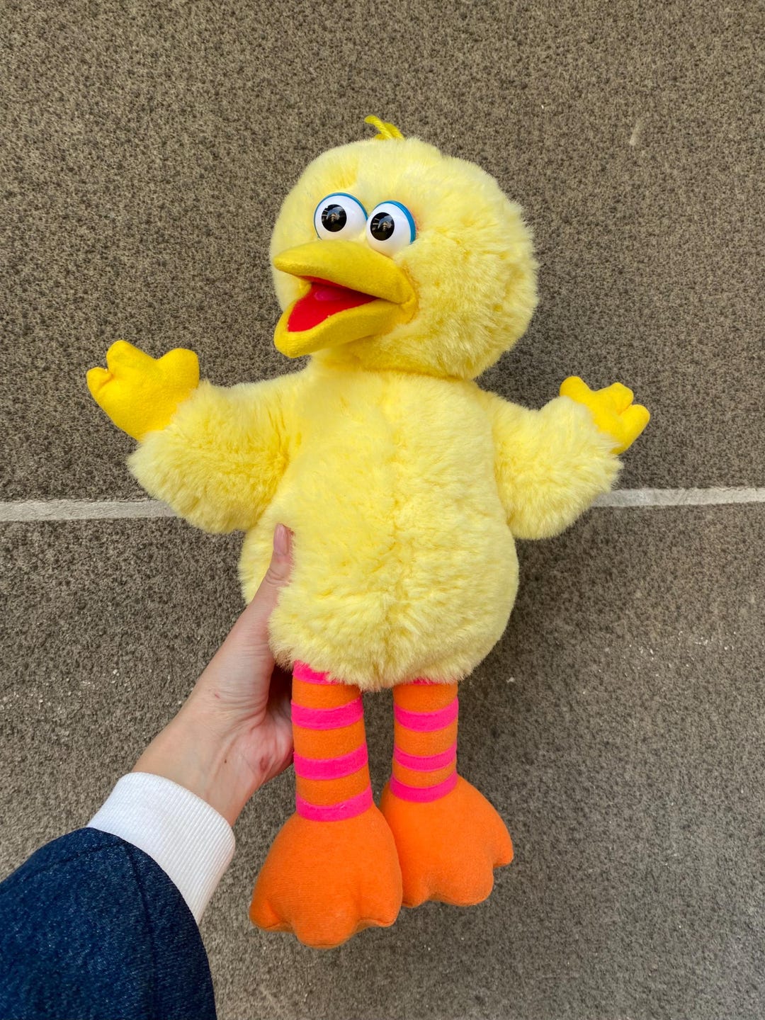 Sesame Street Big Bird Plush Toy 1990s, Jim Henson Muppet Vintage ...