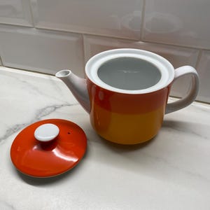 Vintage Ceramic Orange Coffee/tea Pot 1960-70s Made in Japan Mid ...
