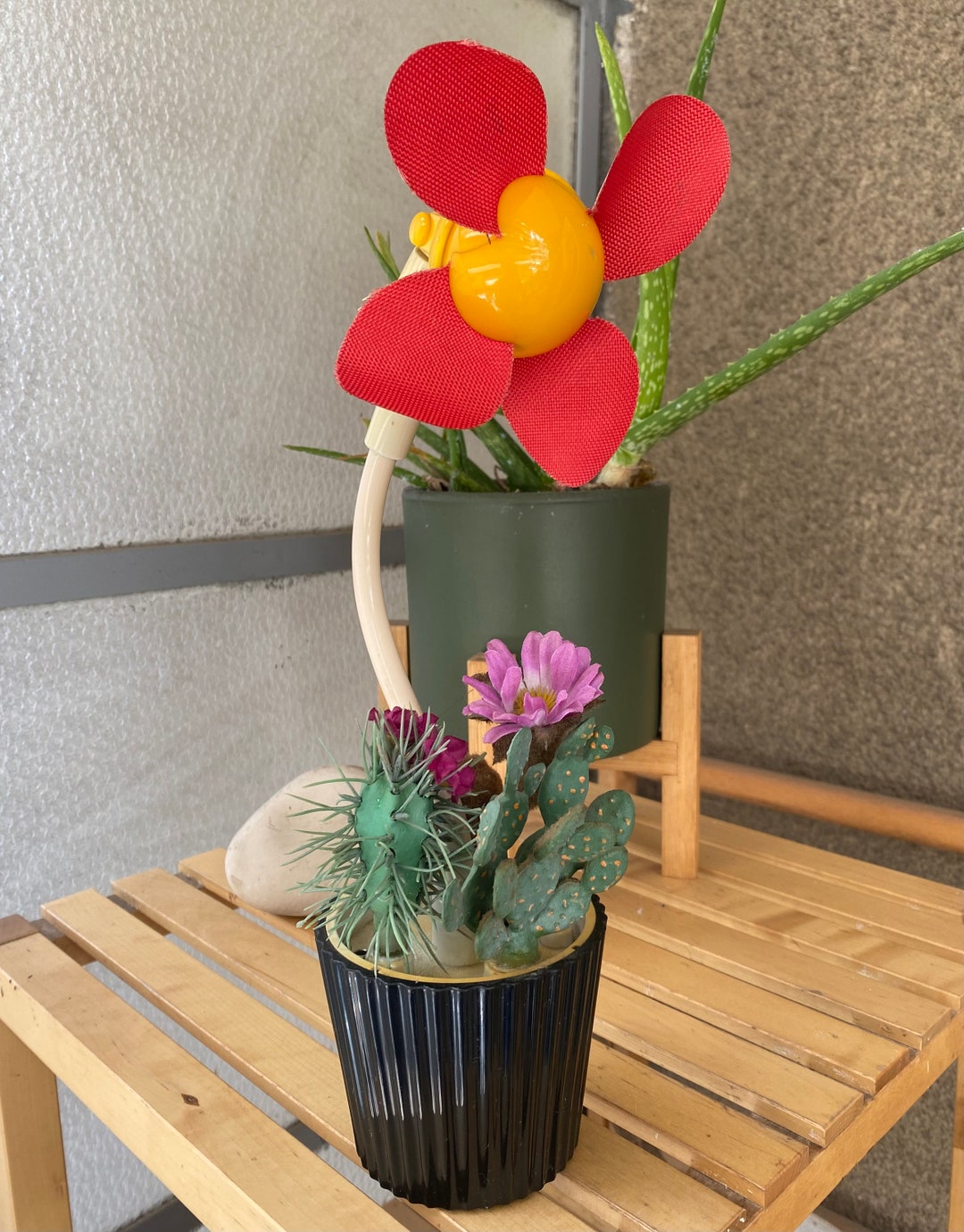Weird Vintage Fan 1980s by Rabbit Tanaka Design Works, Rare Cactus ...