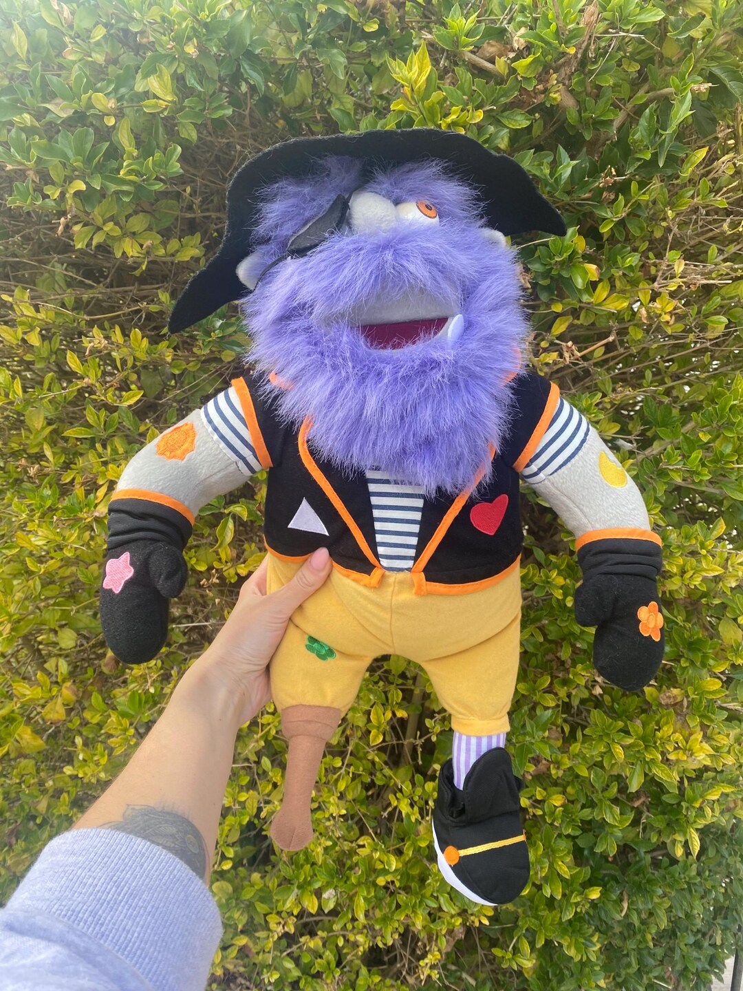 Rare Los Lunnis Pirate Captain Muppet Plush Stuffed Toy 2004, Spanish ...