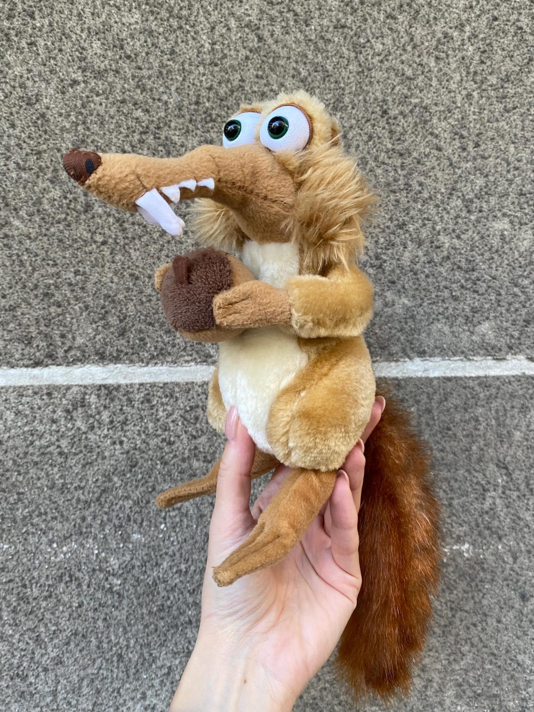 Vintage Ice Age Scrat Squirrel Plush Toy With a Nut 19cm - 7,4in - Etsy