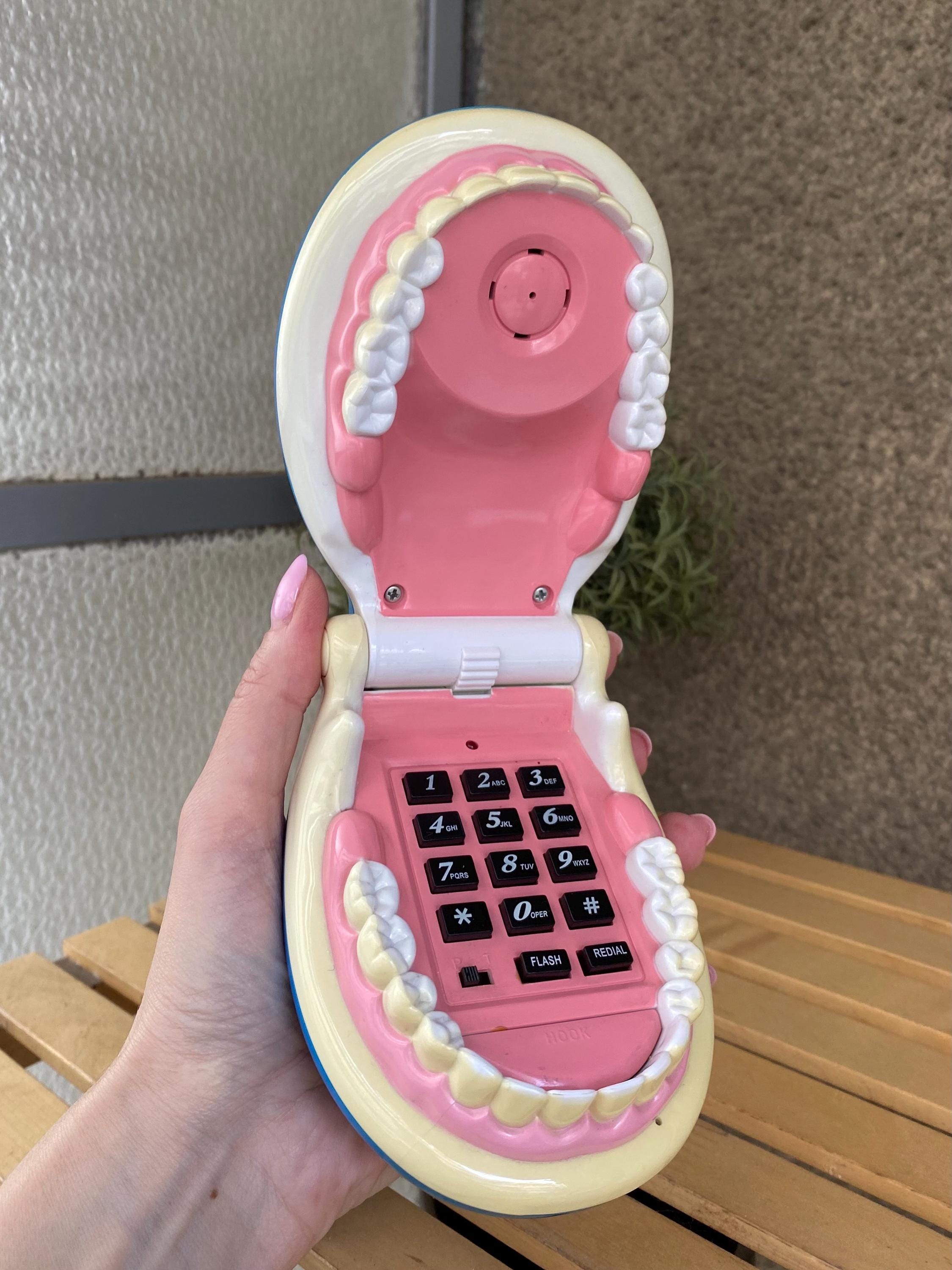 Vintage Novelty Teeth Telephone: 1990s Jaw Phone Working in Box - Etsy