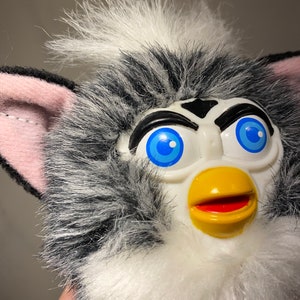 Furby Fake 1998 Rare Black White Small Plush, Furby Knock-off, Furby ...