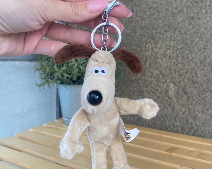 Gromit Dog Plush Keychain From Wallace & Gromit, Aardman Character Soft ...