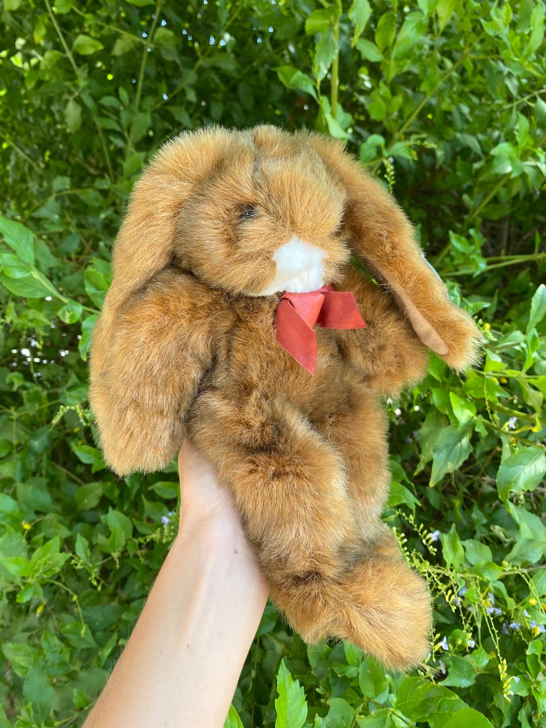 Vintage Brown Bunny Realistic Plush 1992 Purr-fection by MJC, Cute ...