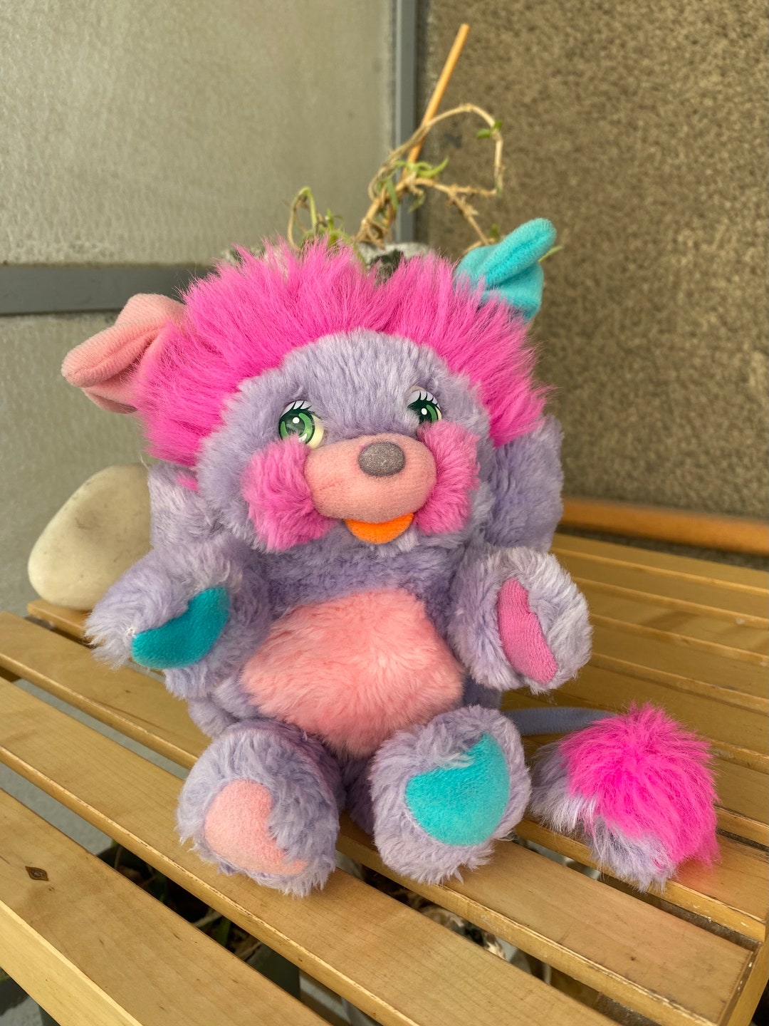 Purple Popples Pretty Bit Plush Toy 1980s Cute Medium Size - Etsy