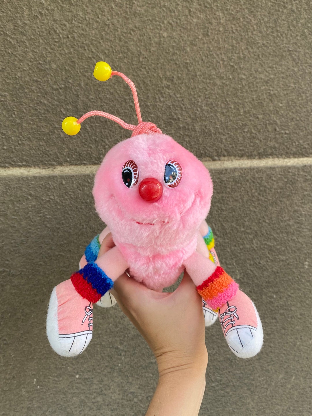 Lots-a-lots-a-leggggggs Pink Caterpillar Plush 1984 Commonwealth ...