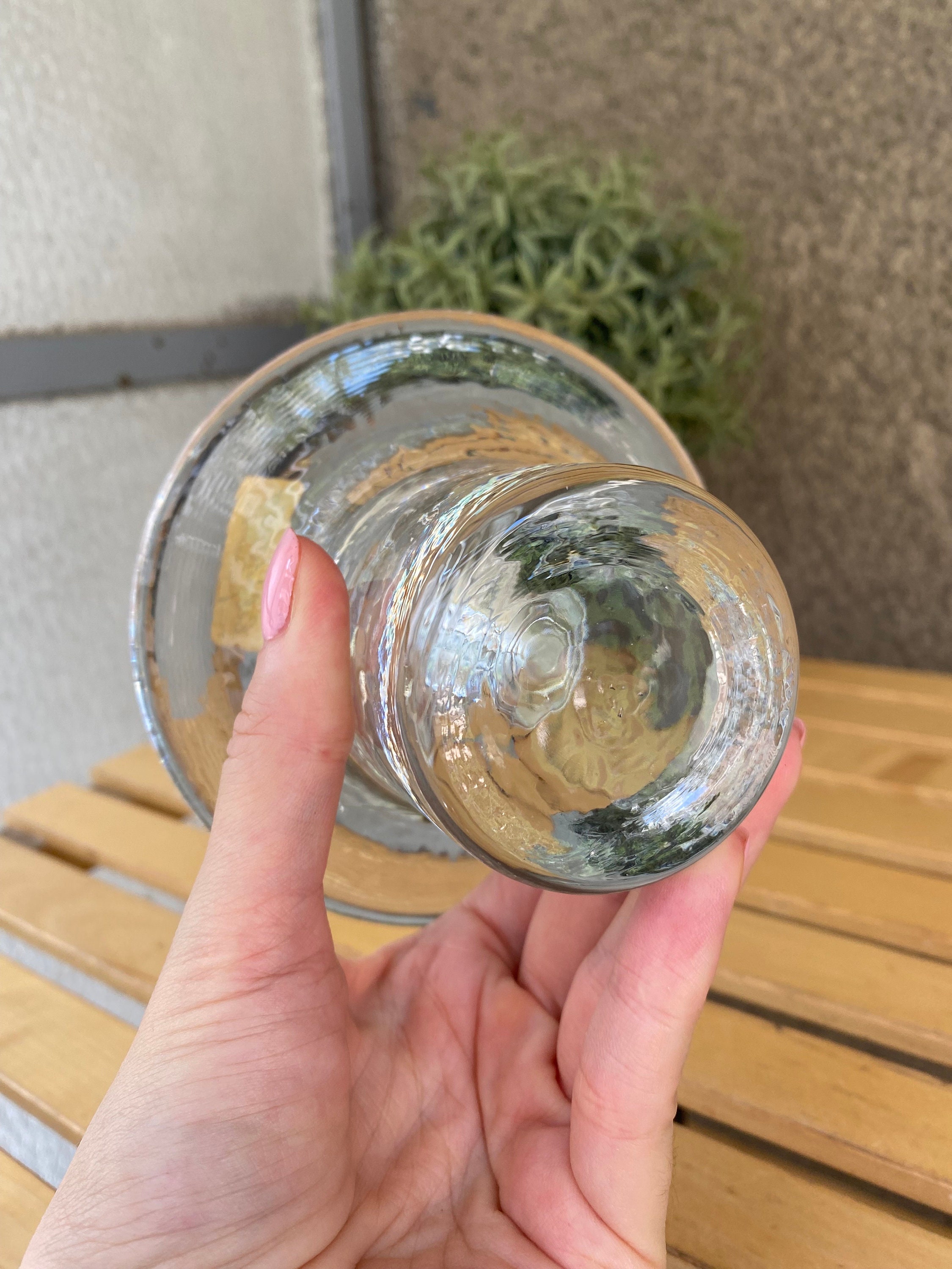 Vintage Belmondo Glass Candle Holder - Becker-design 1980s - Etsy