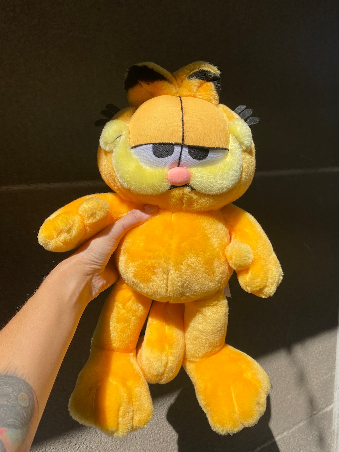 Big Garfield Plush Stuffed Toy Paws, Collectable Garfield Plushie Soft ...