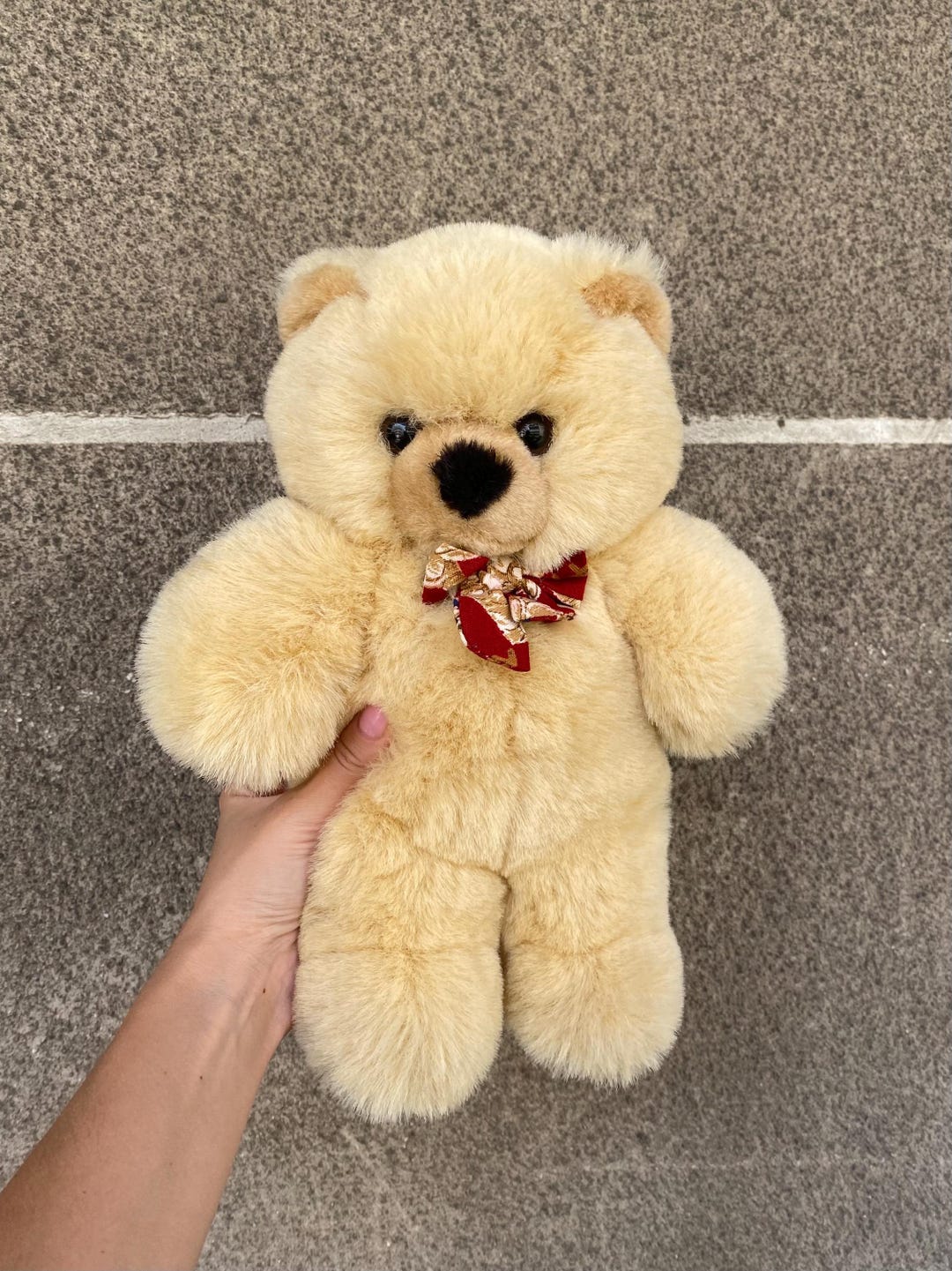 Cute Cuddly Beige Bear Plush Keel Toys, Soft Bear Plushie Simply Soft ...