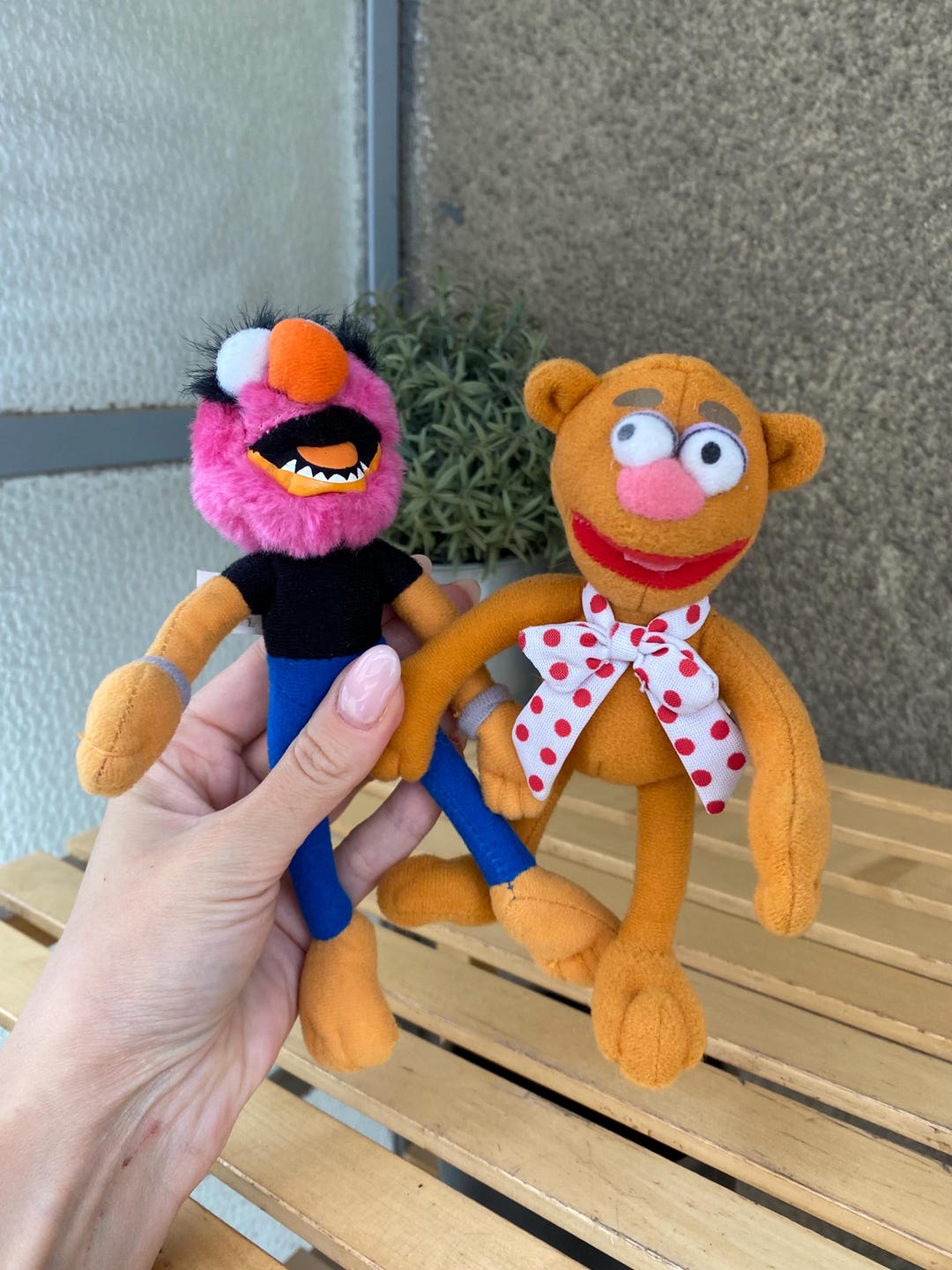 Vintage Muppets Animal & Fozzie Bear Small Toy Set of 2 Mcdonald’s 2002 ...