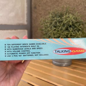 Vintage Brick Game Handheld Console: 1990s Talking Game, New in Box - Etsy