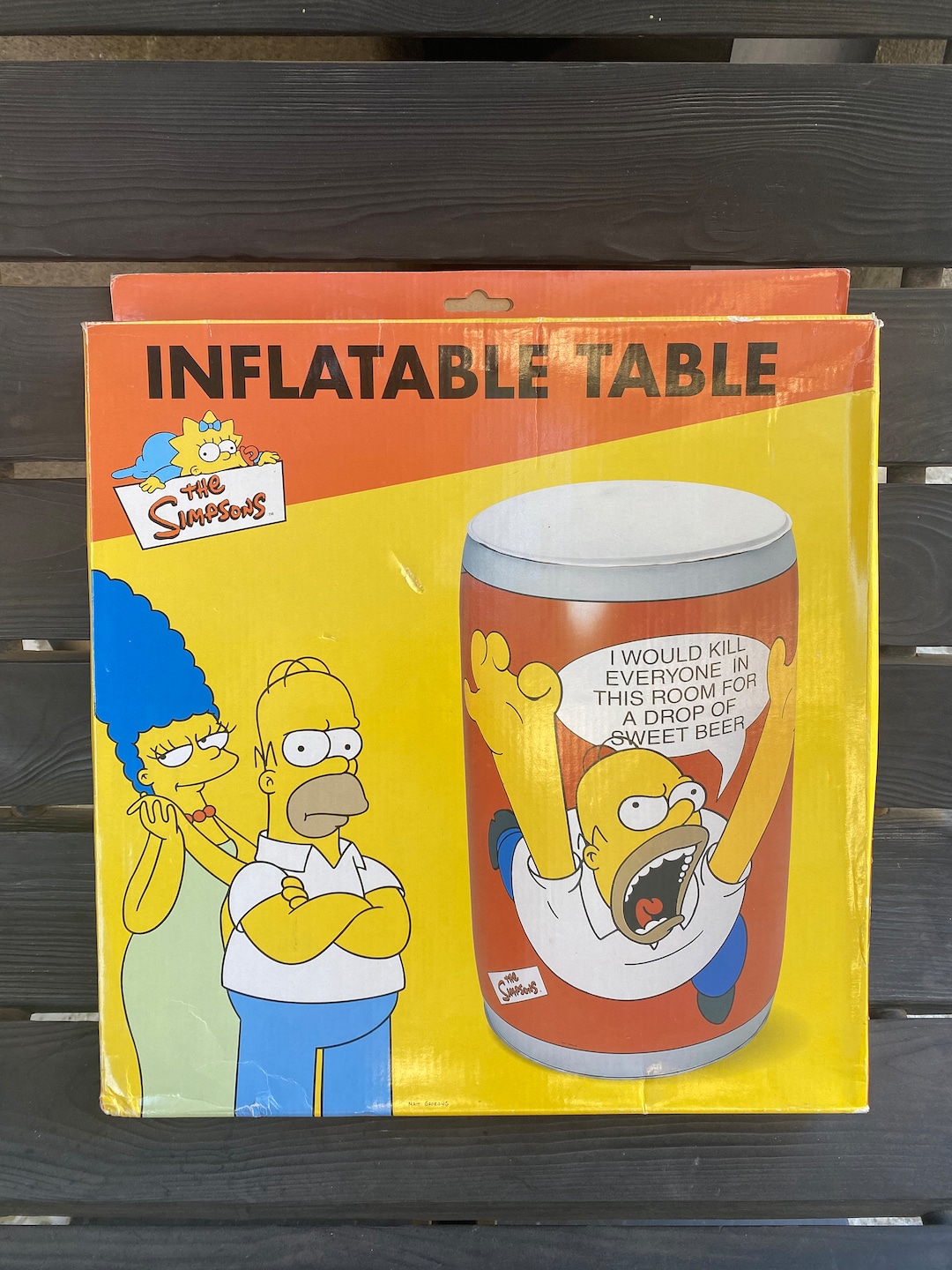 Vintage the Simpsons Inflatable Table 2000 New in Box, Collectable ...