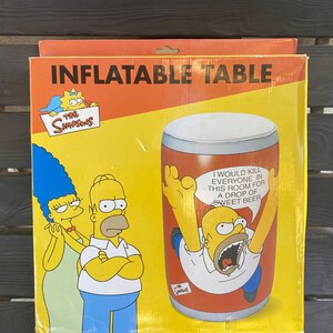 Vintage the Simpsons Inflatable Table 2000 New in Box, Collectable ...