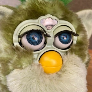 Green Furby Toy Alligator 1998 WORKING, Vintage Furby With Green ...