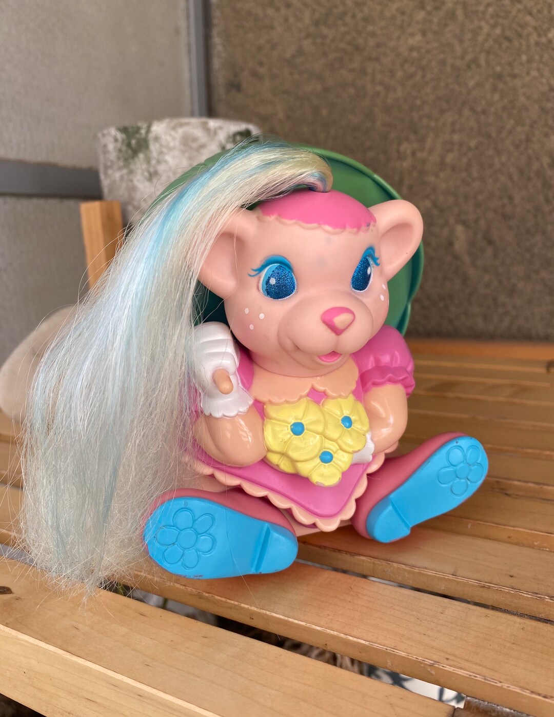 Vintage Keypers Bonnie Brella Bear 1980s Tonka, Collectable Pink Pvc ...