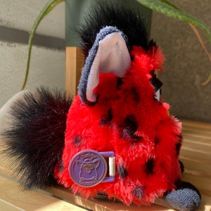 Furby Ladybug 1998 WORKING Vintage Red With Black Spots and Grey Eyes ...