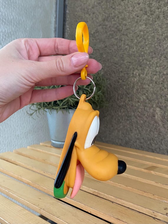 Rare vintage Pluto pvc keychain treasure keeper 1990s… - Gem