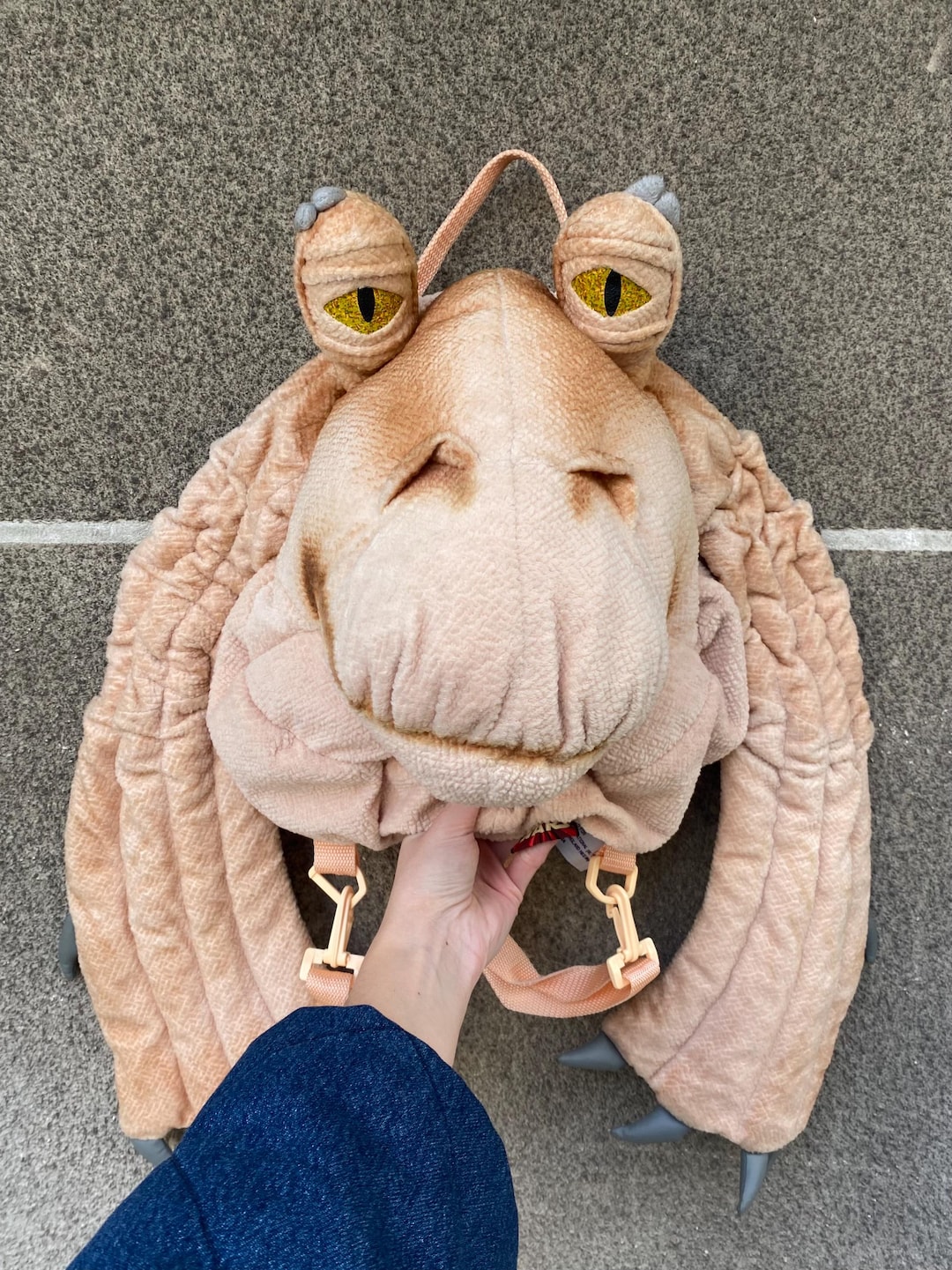 Vintage Jar Jar Binks Big Plush Backpack Star Wars, Collectable Jar Jar ...
