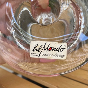 Vintage Belmondo Glass Candle Holder Becker-design 1980s Made in West ...