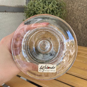 Vintage Belmondo Glass Candle Holder Becker-design 1980s Made in West ...