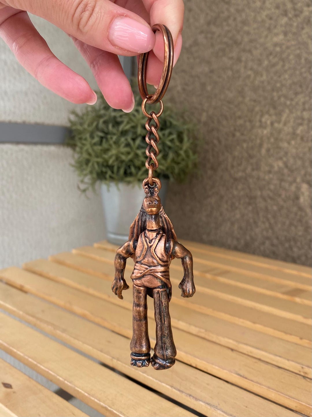 Vintage 1990s Jar Jar Binks Metal Keychain Star Wars by Applause - Etsy