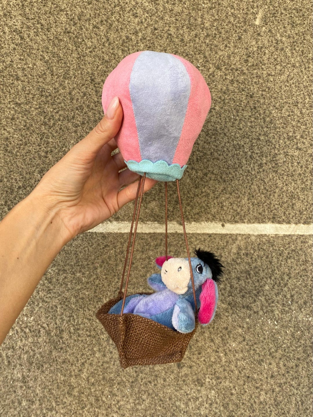 Vintage Eeyore in Hot Air Balloon Plush With Suction Cup, Winnie the ...