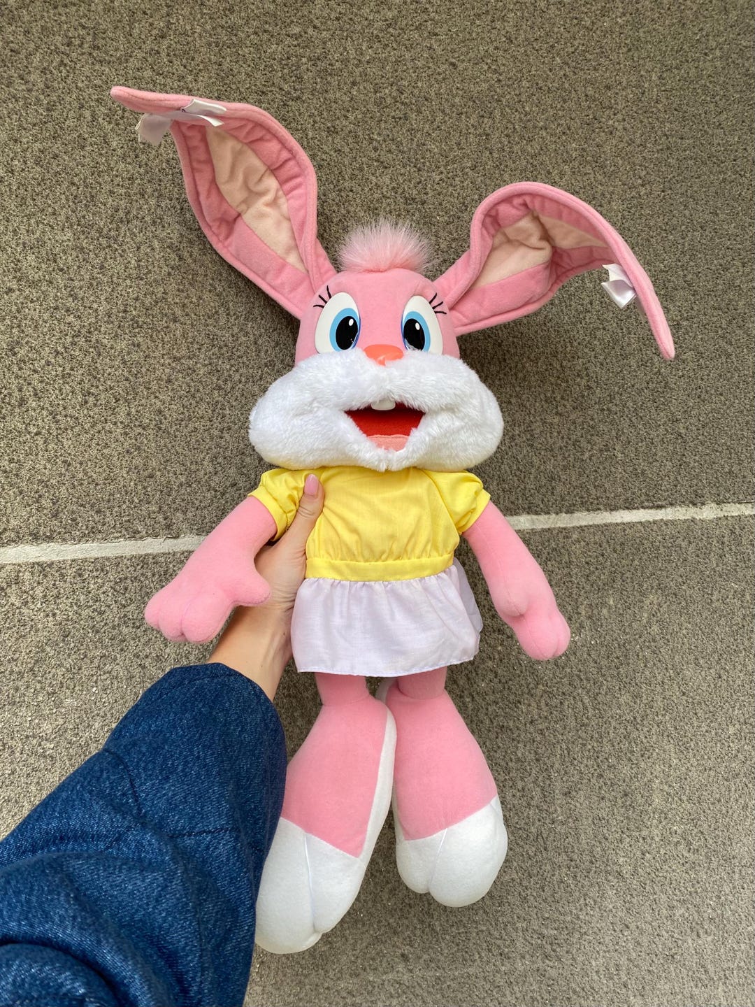 Rare Talking Babs Bunny Plush Big Size 1990 Tiny Toon Adventures by ...