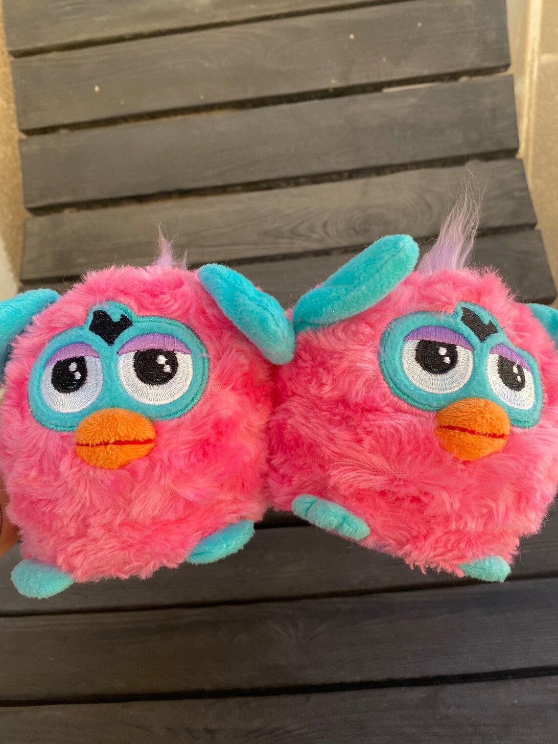 Pink Furby Plush Slippers With Moving Ears Kids Furby - Etsy