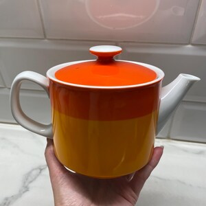 Vintage Ceramic Orange Coffee/tea Pot 1960-70s Made in Japan Mid ...