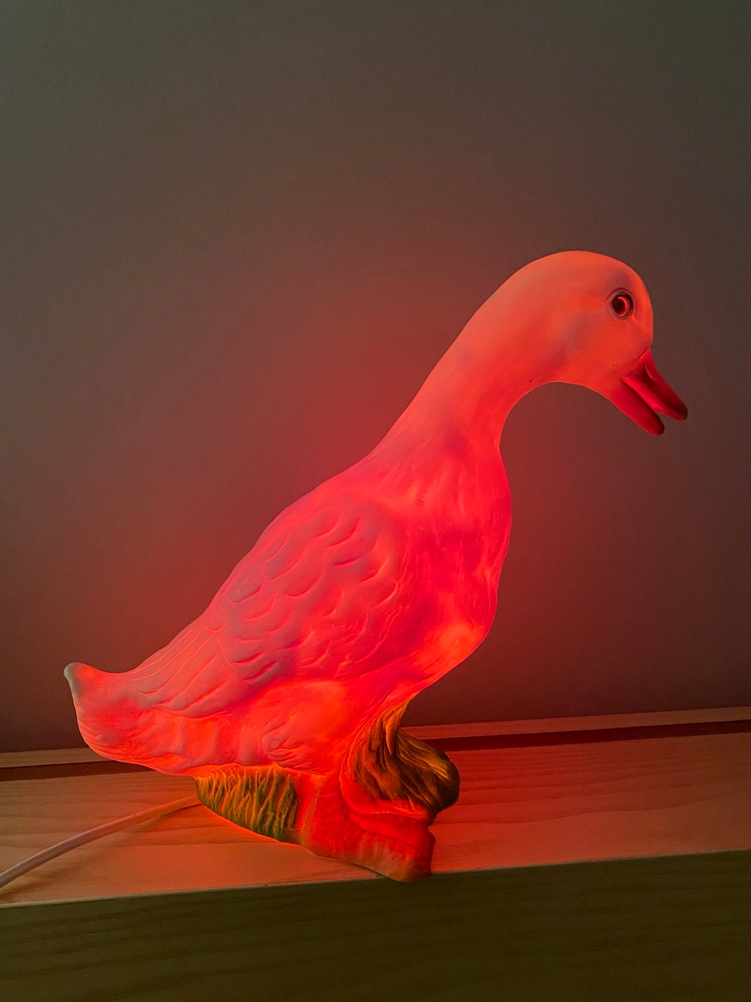 Goose Lamp Heico Germany 1980s Vintage Realistic Bird - Etsy