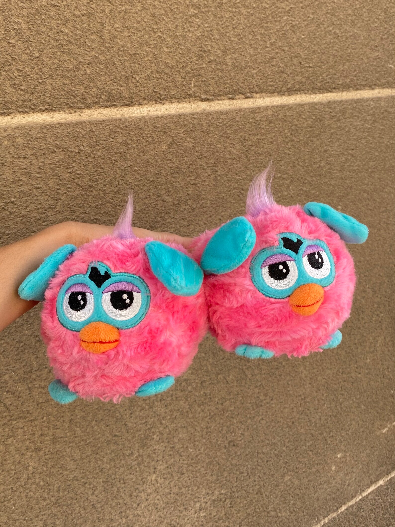 Pink Furby Plush Slippers With Moving Ears Kids Furby - Etsy